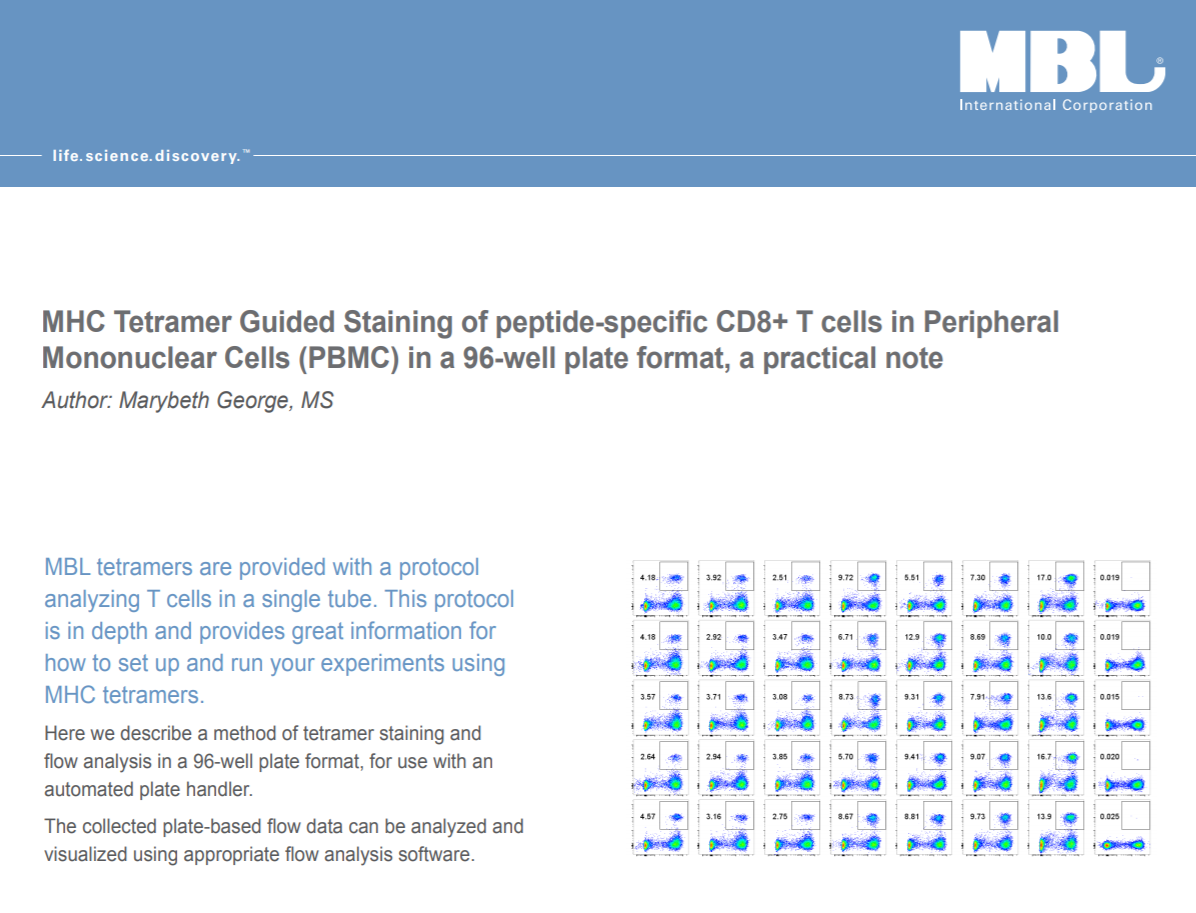 Basic Tips for Tetramer Staining